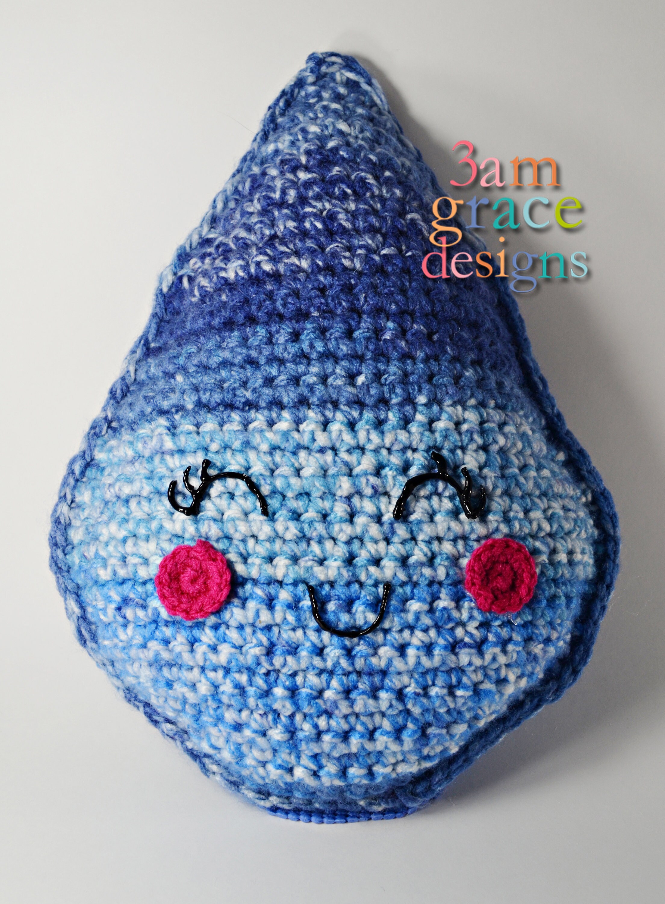 Raindrop Crochet Pattern Raindrop Amigurumi Pattern Raindrop | Etsy