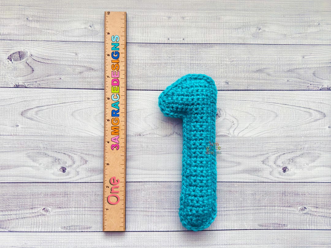 Mini Number One 1 Crochet Pattern, Mini Number One 1 Amigurumi Pattern ...
