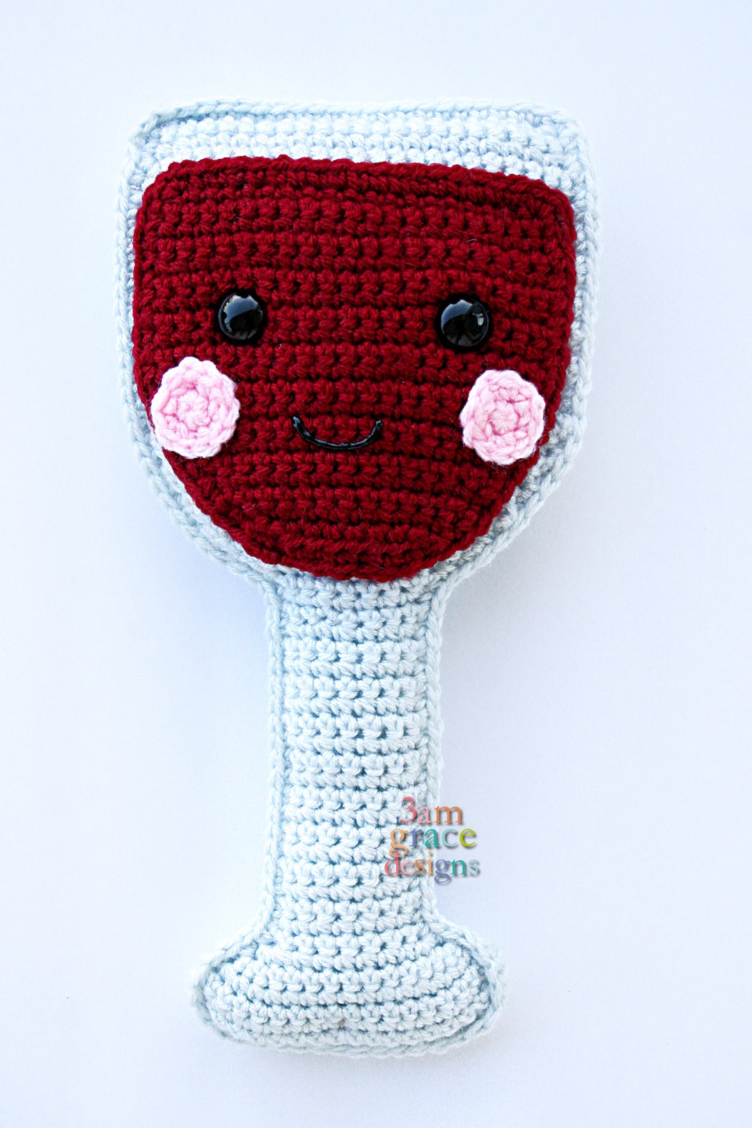 Wine Glass Crochet Pattern Wine Glass Amigurumi Pattern Wine Glass Kawaii Cuddler Crochet