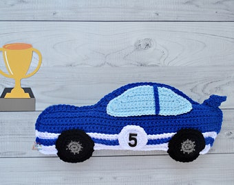 Crochet Race Car Pattern - Etsy