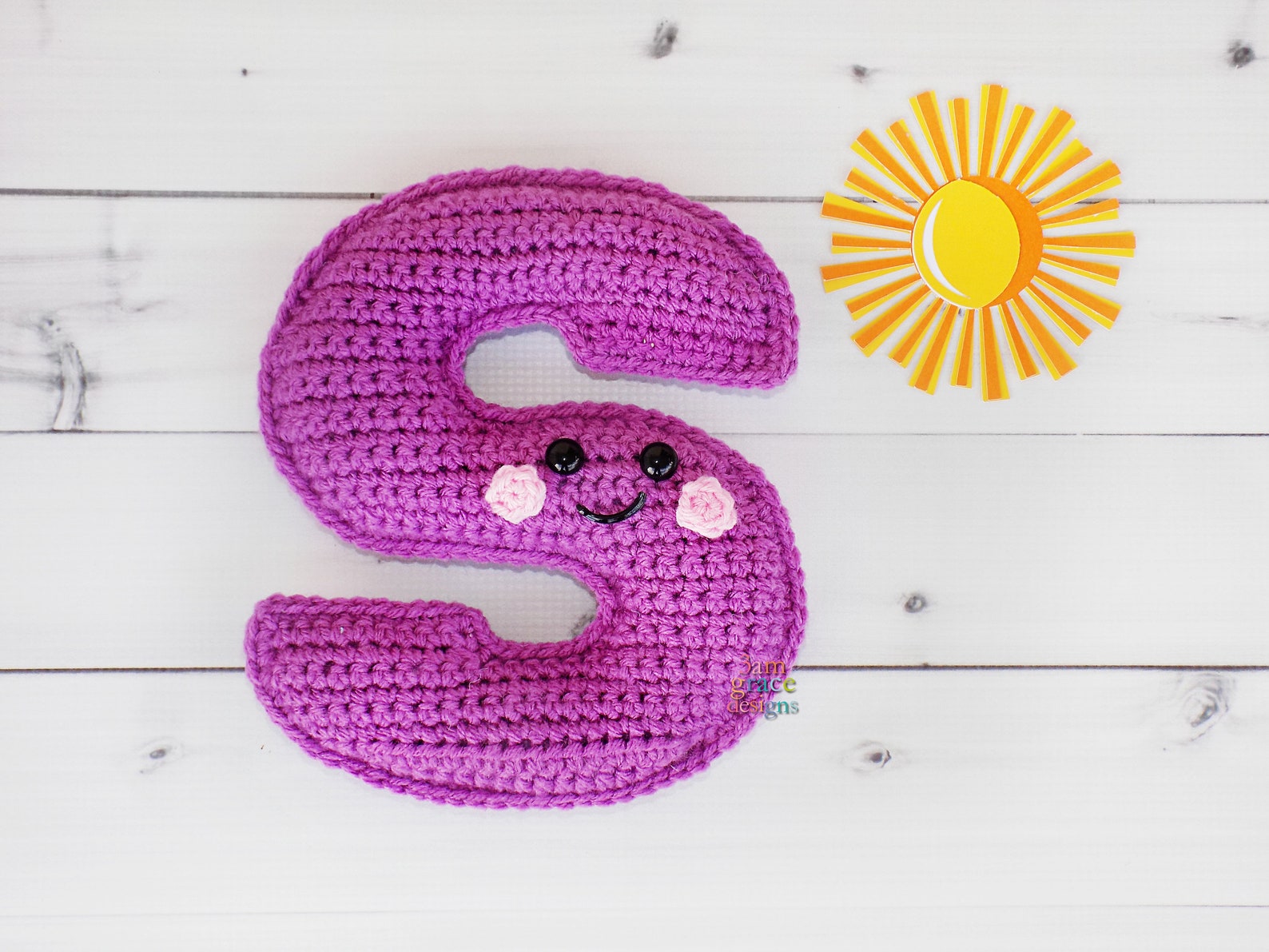 Lower Case Letter S Crochet Pattern Letter S Amigurumi | Etsy