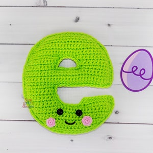 Lower Case Letter E Crochet Pattern Letter E Amigurumi | Etsy