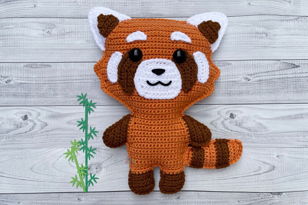 Red Panda Crochet Pattern, Red Panda Amigurumi Pattern, Red Panda ...