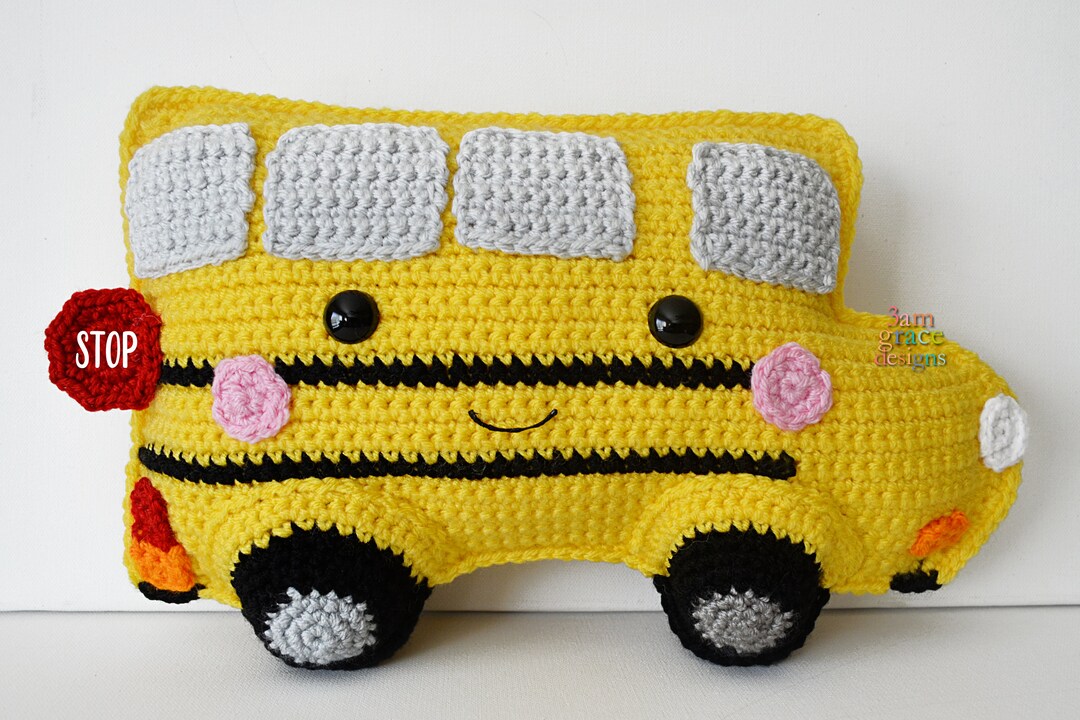 School Bus Amigurumi Plushie Crochet Pattern Kawaii Cuddler Ragdoll PDF ...