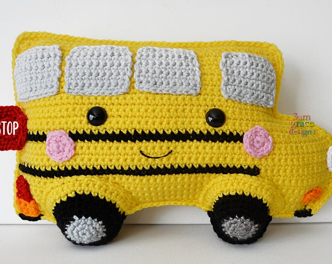 School Bus Crochet PATTERN - Etsy