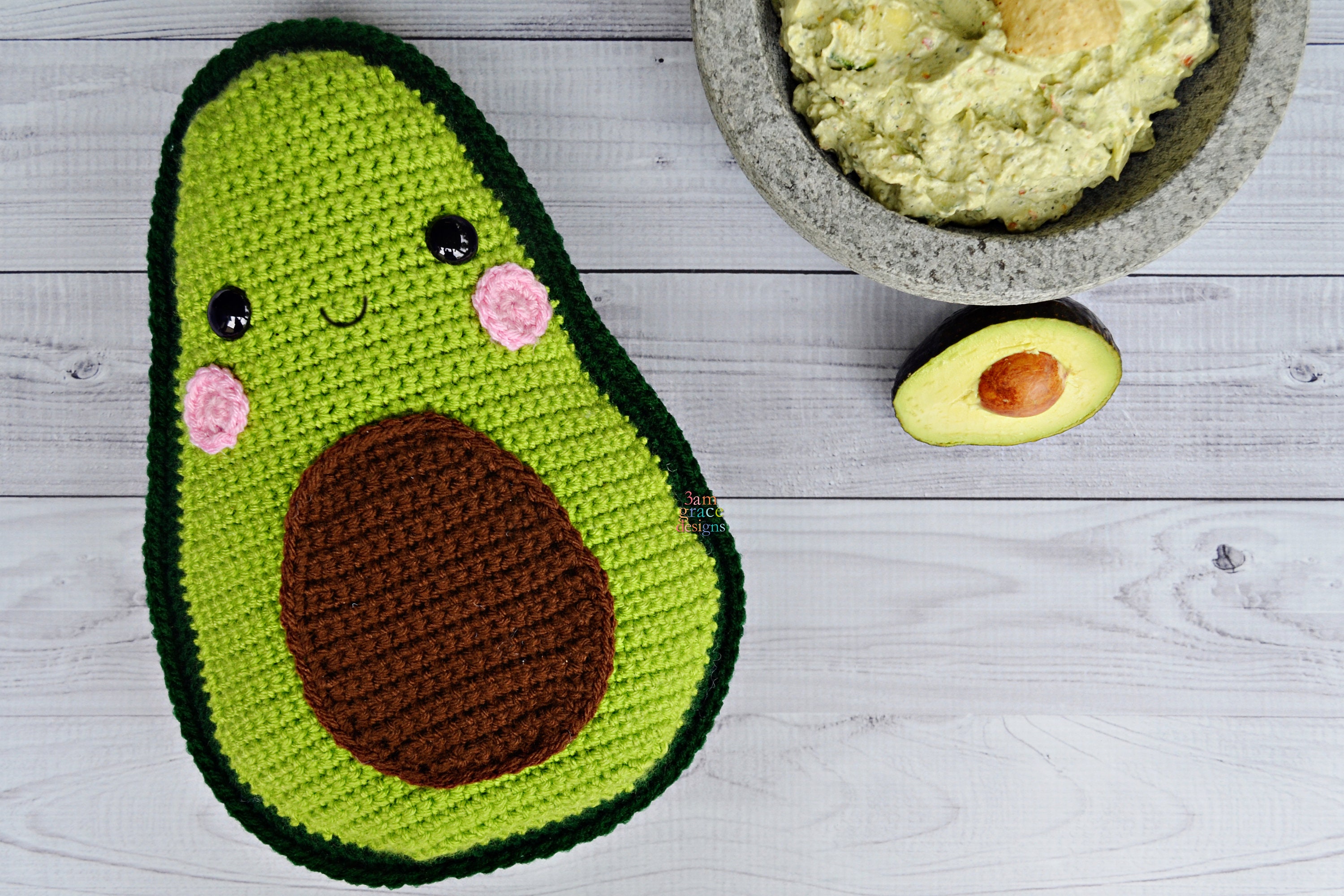 Avocado Crochet Pattern Avocado Amigurumi Pattern Avocado | Etsy