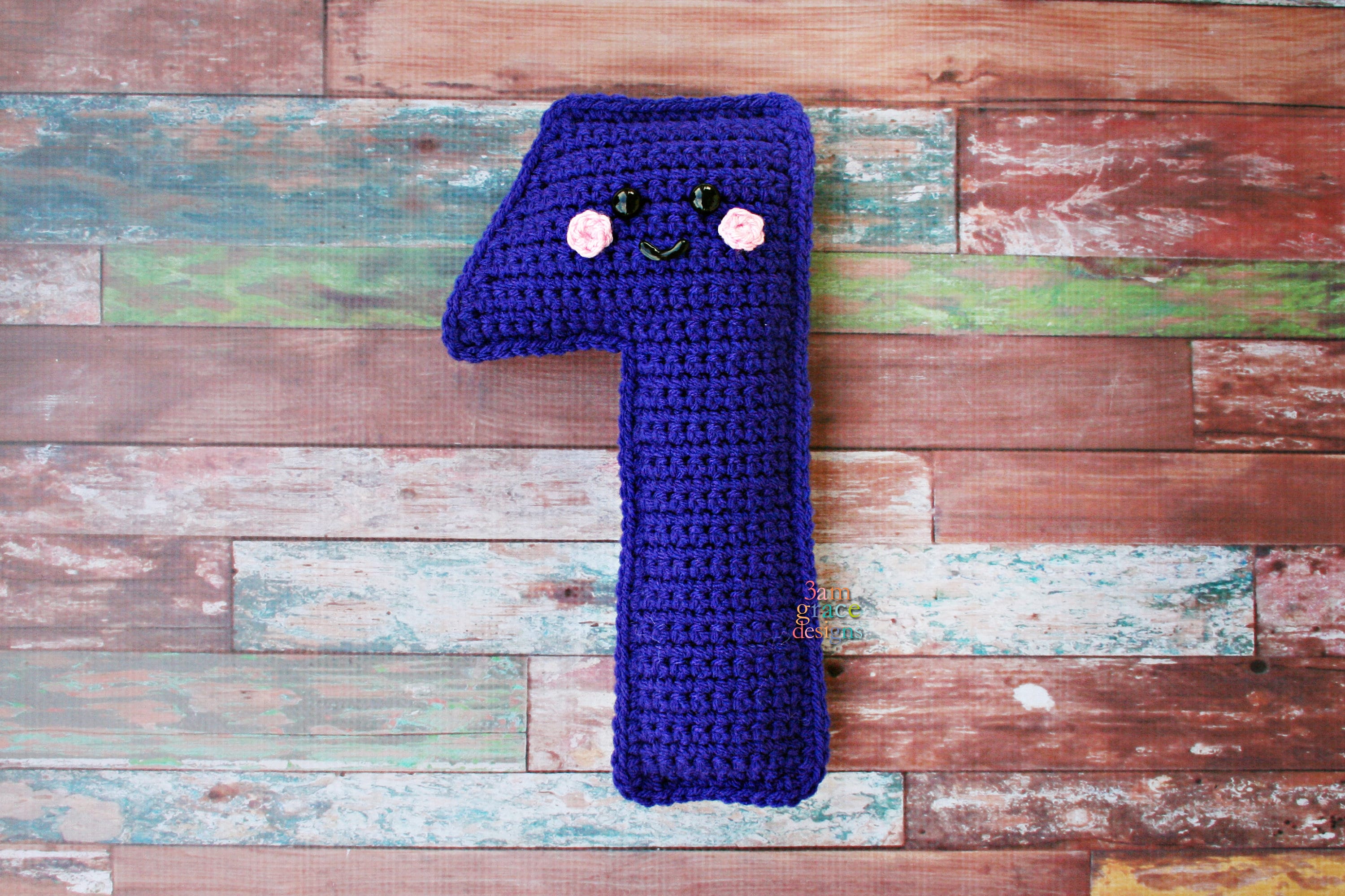 Number One 1 Crochet Pattern, Number One 1 Amigurumi Pattern, Number ...