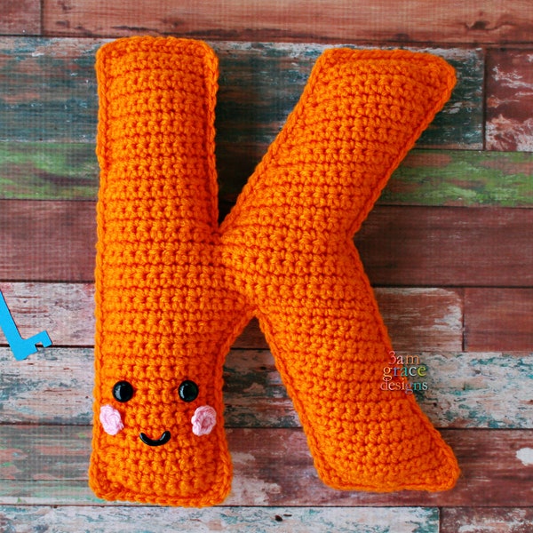 Letter K Crochet - Etsy