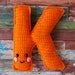 Letter K Crochet Pattern, Letter K Amigurumi Pattern, Alphabet Crochet ...