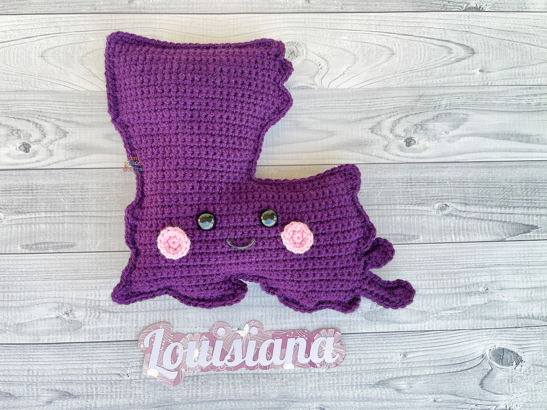 Louisiana State Amigurumi Plushie Crochet Pattern Kawaii Cuddler ...