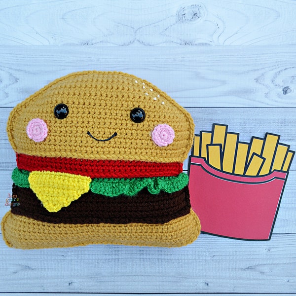 Crochet Cheeseburger - Etsy
