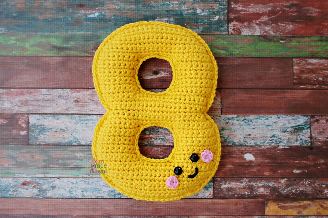 Number 8 Crochet Pattern, Number 8 Amigurumi Pattern, Number Crochet ...