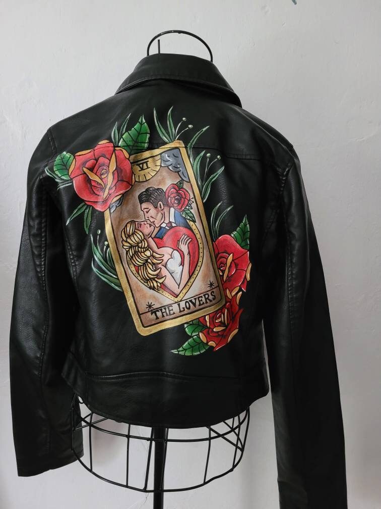 Custom Painted Jacket Tarot Jacket Mystical Wedding Jacket - Etsy