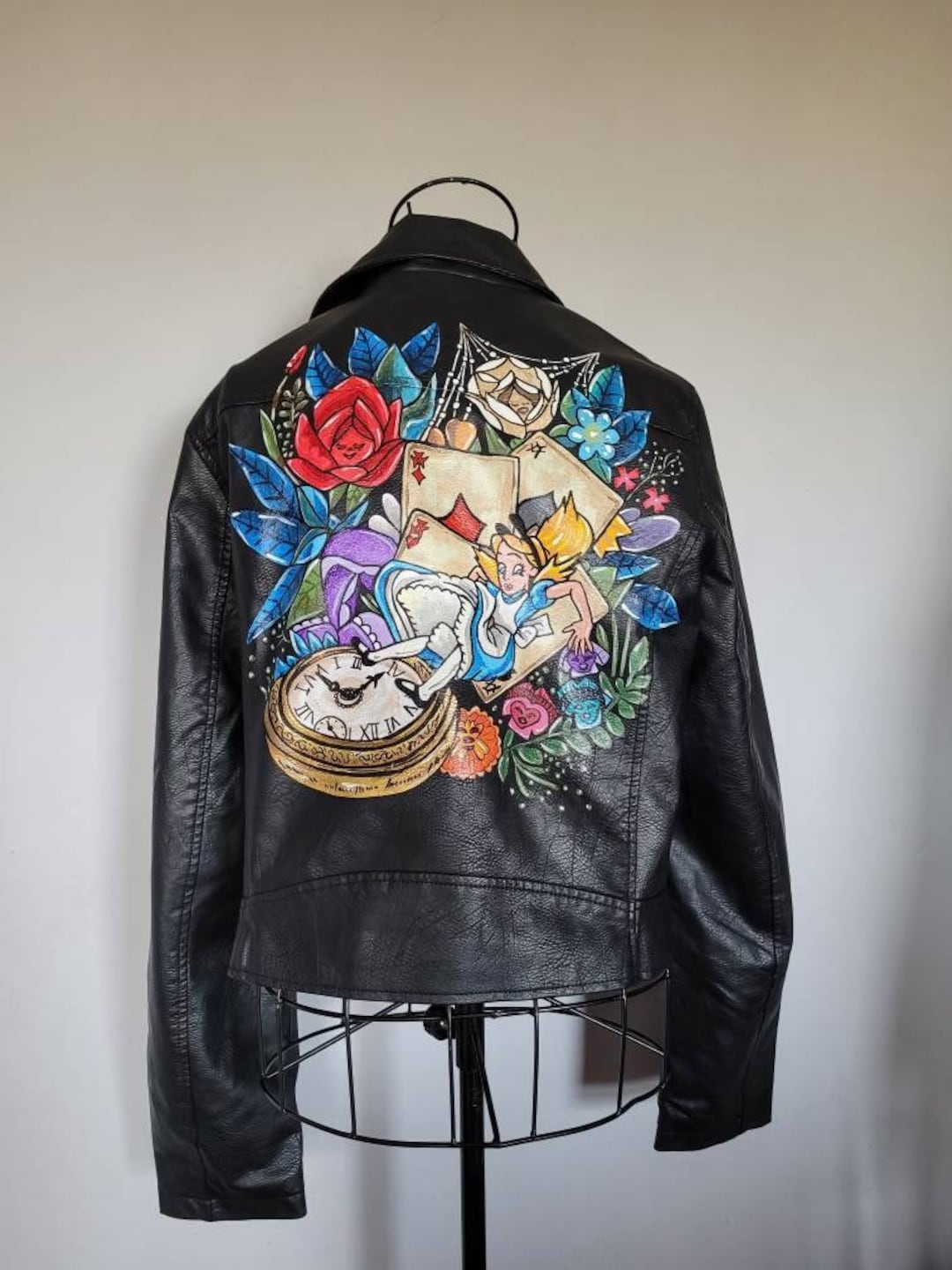 Handpainted Alice Jacket, Custom Jacket, Personalised Jacket - Etsy