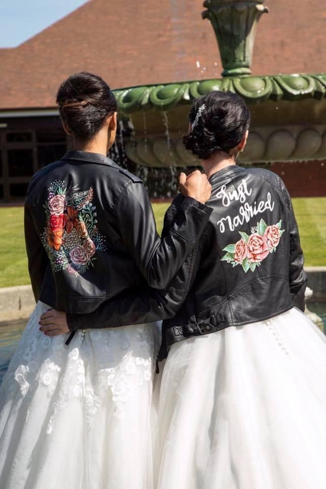 Custom Handpainted Wedding Jacket, Wifey Jacket, Personalised Jacket ...