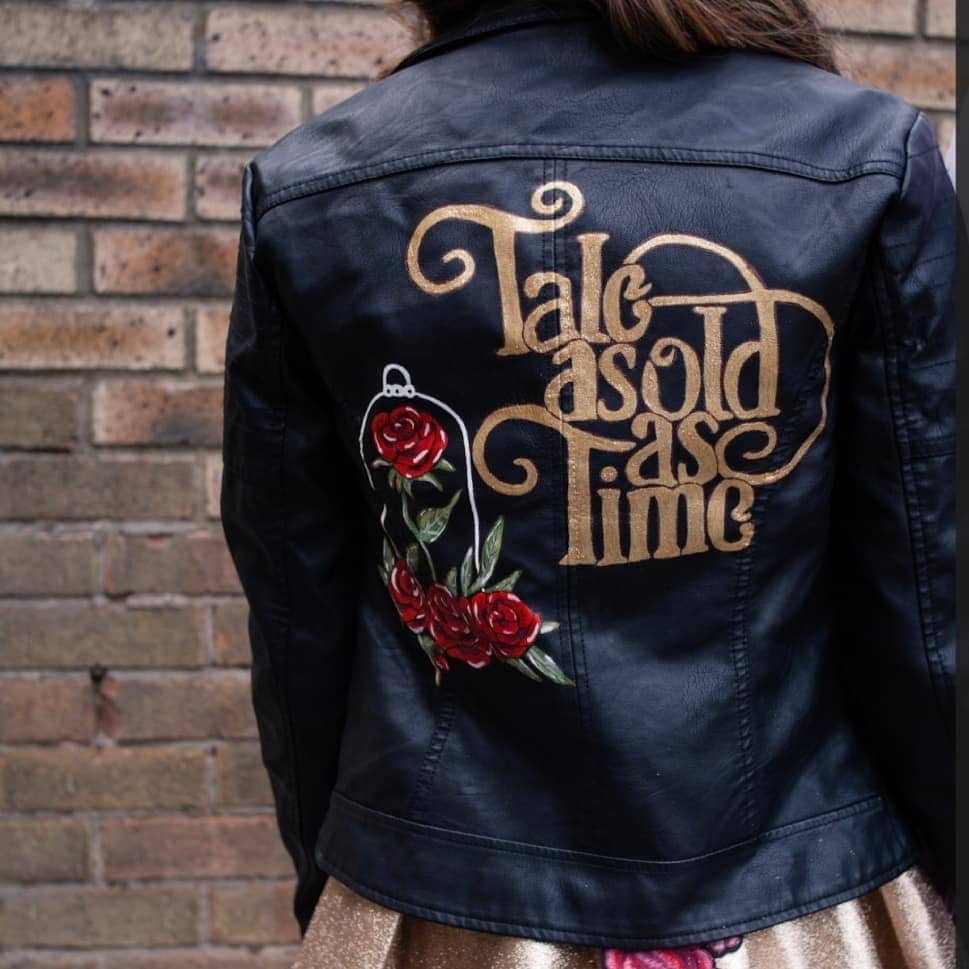Beauty and the Beast Inspired Custom Painted Jacket | Etsy