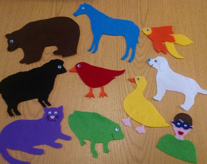 Brown Bear, Brown Bear, What Do You See Flannel Board/felt Story/story ...