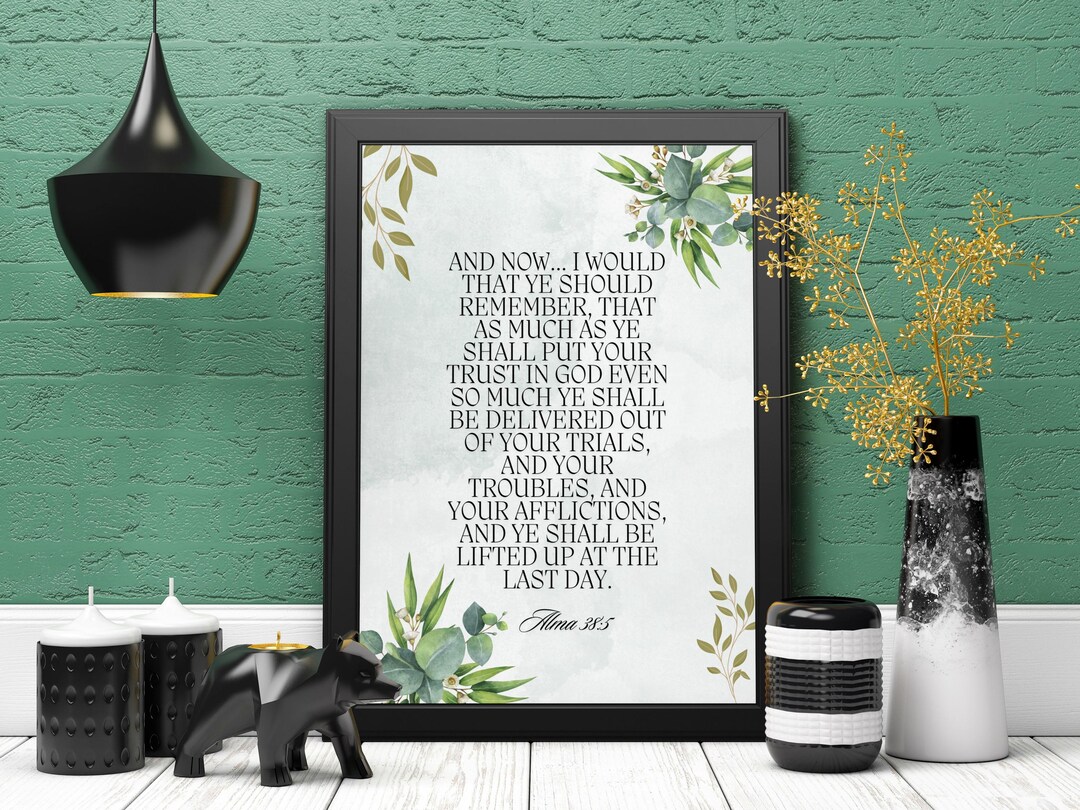 Alma 38:5 Art Print LDS Wall Art Church of Jesus Christ of Latter-day ...