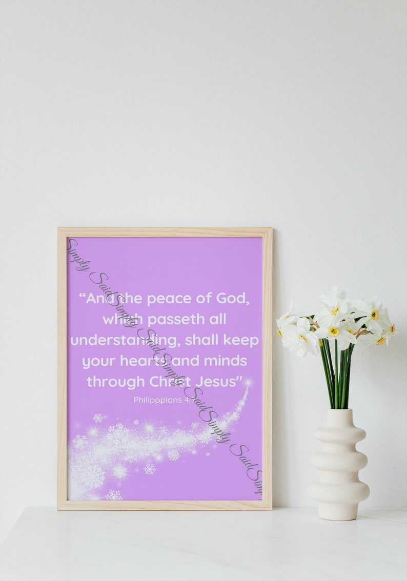 Christian Wall Art Bible Verse Picture Reminder - Etsy