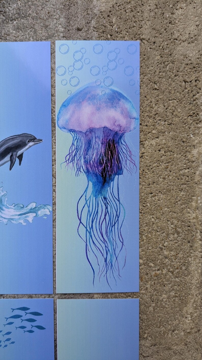 Ocean Themed Bookmarks - Etsy
