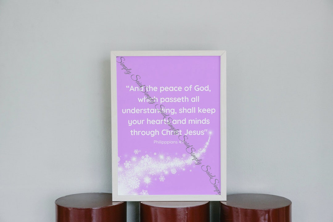 Christian Wall Art Bible Verse Picture Reminder - Etsy