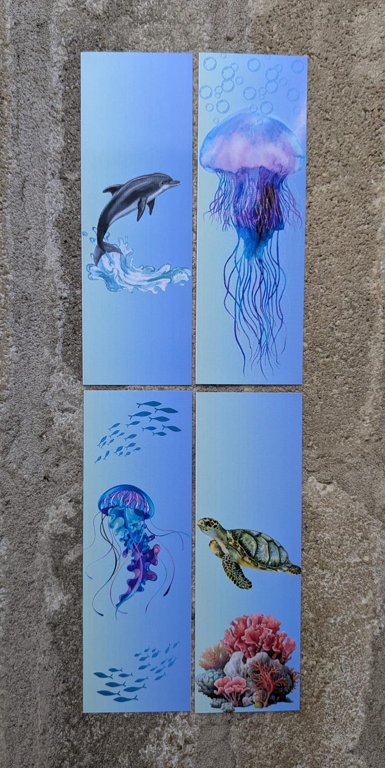 Ocean Themed Bookmarks - Etsy