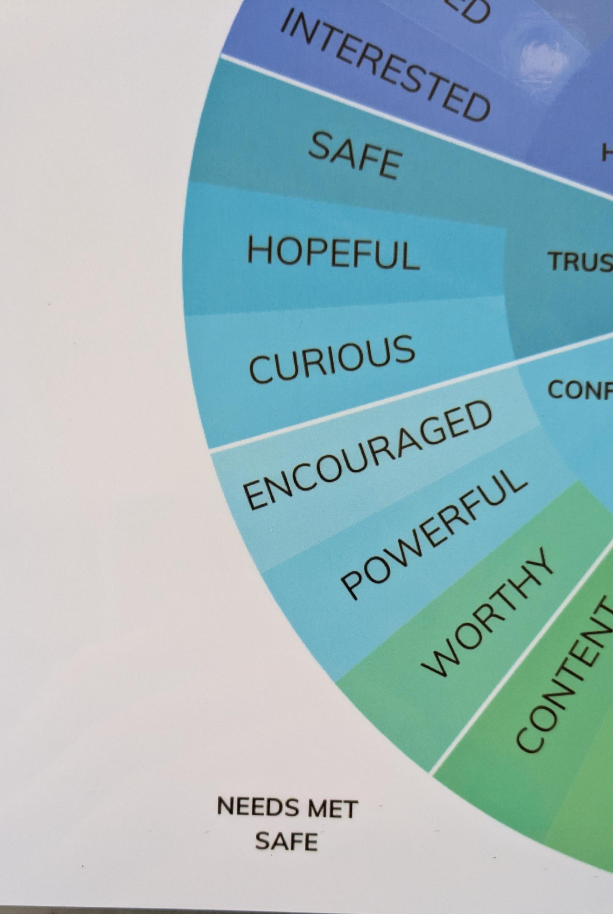 Emotion Wheel Thrive Family Counseling Colorful Emotion Wheel Therapy ...