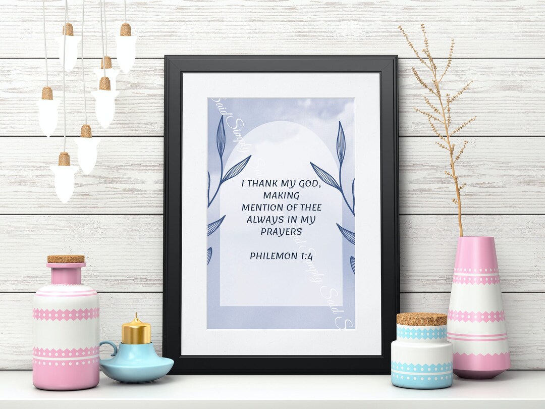 Christian Wall Art Bible Verse Picture - Etsy