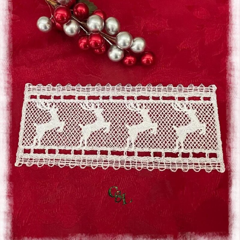 Reindeer Border - Etsy