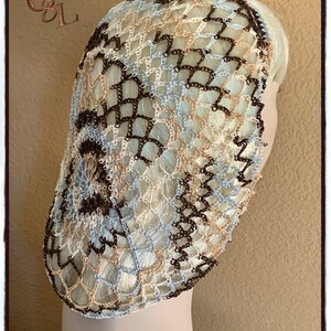 Medieval Renaissance Victorian Shades of Brown Snood With Metallic ...