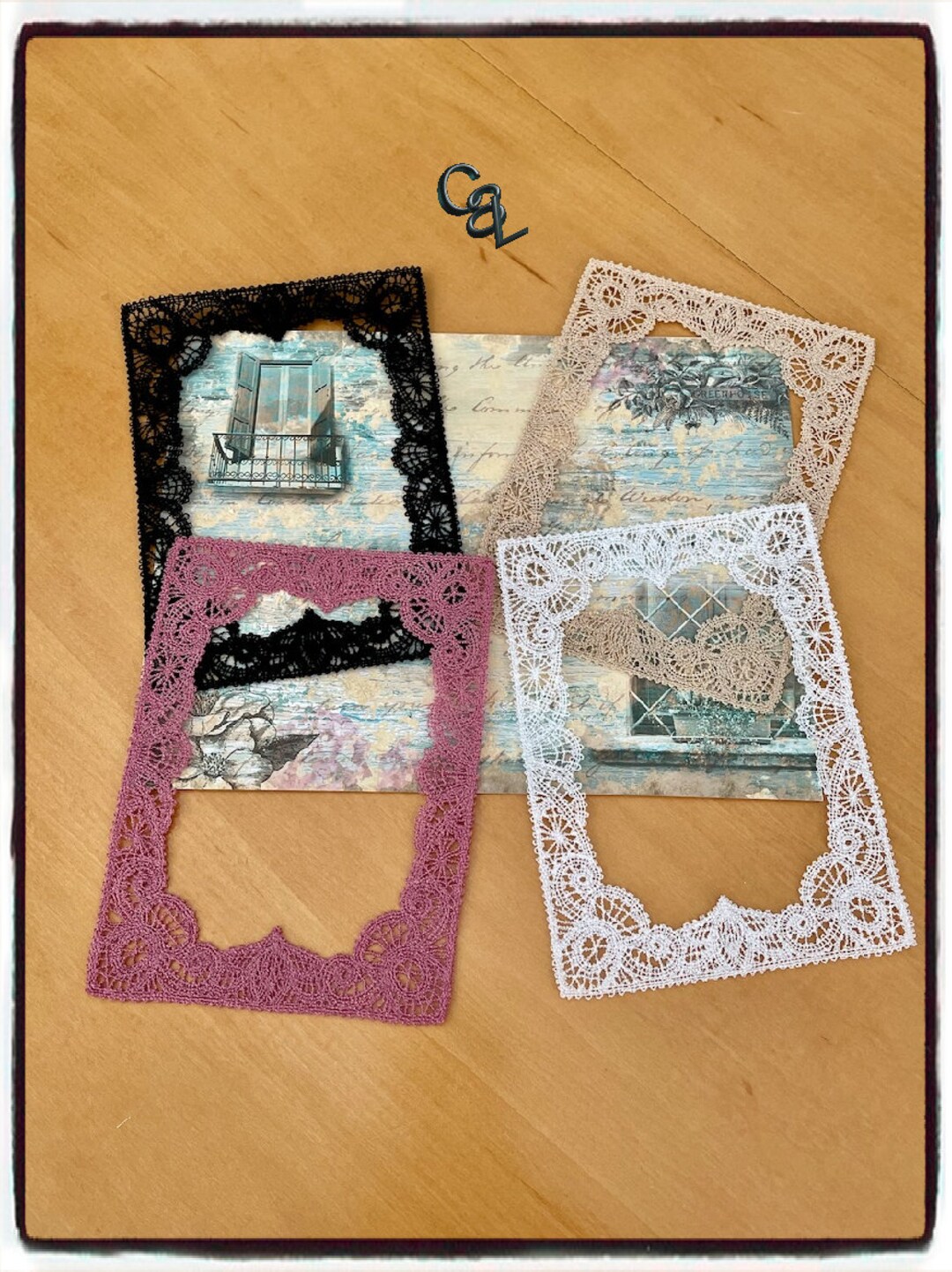 Timeless Lace Frames: Antique Colors, FSL, Embellishments, Scrapbooks ...