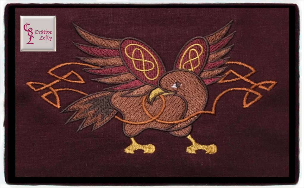 Celtic Hawk Embroidered Sew On Patch Renaissance Medieval | Etsy