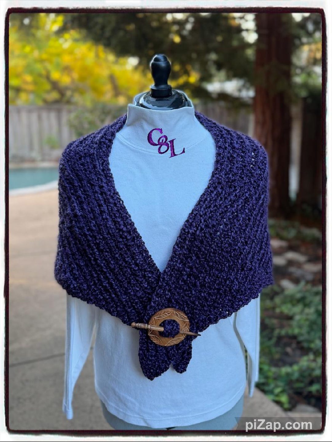 Gothic Purple Highland Inspired Shawl: Handmade, Crochet, Renaissance ...