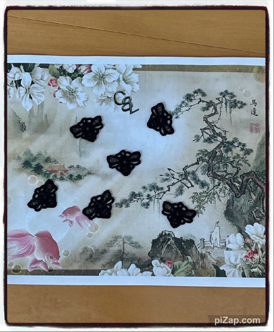 Black Bee Lace Charms: Handmade Embellishments, Set of 6 - Etsy