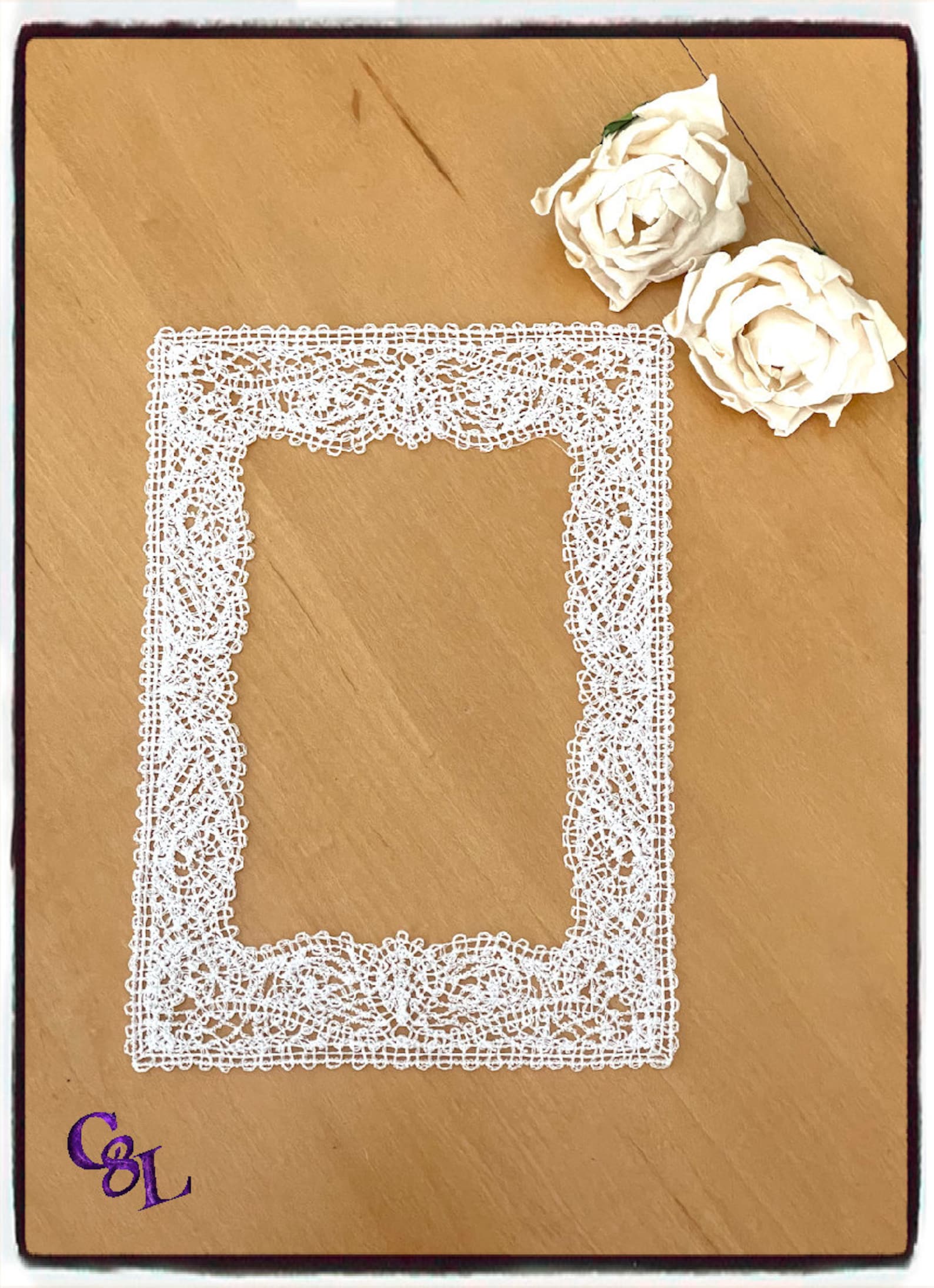 Lace Picture Frames Antique Colors FSL Embellishments - Etsy
