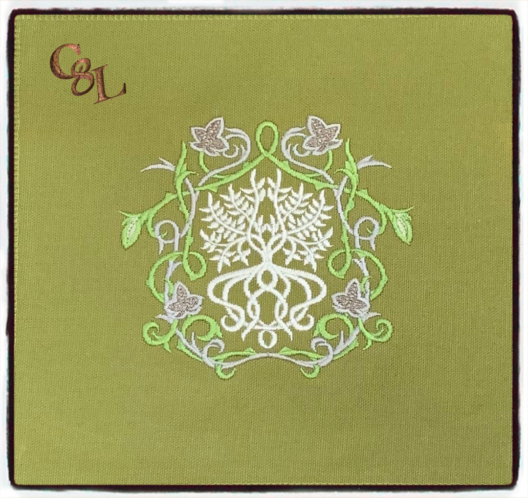 Elven Court Tree Crest Embroidered Sew on Patch | Renaissance ...