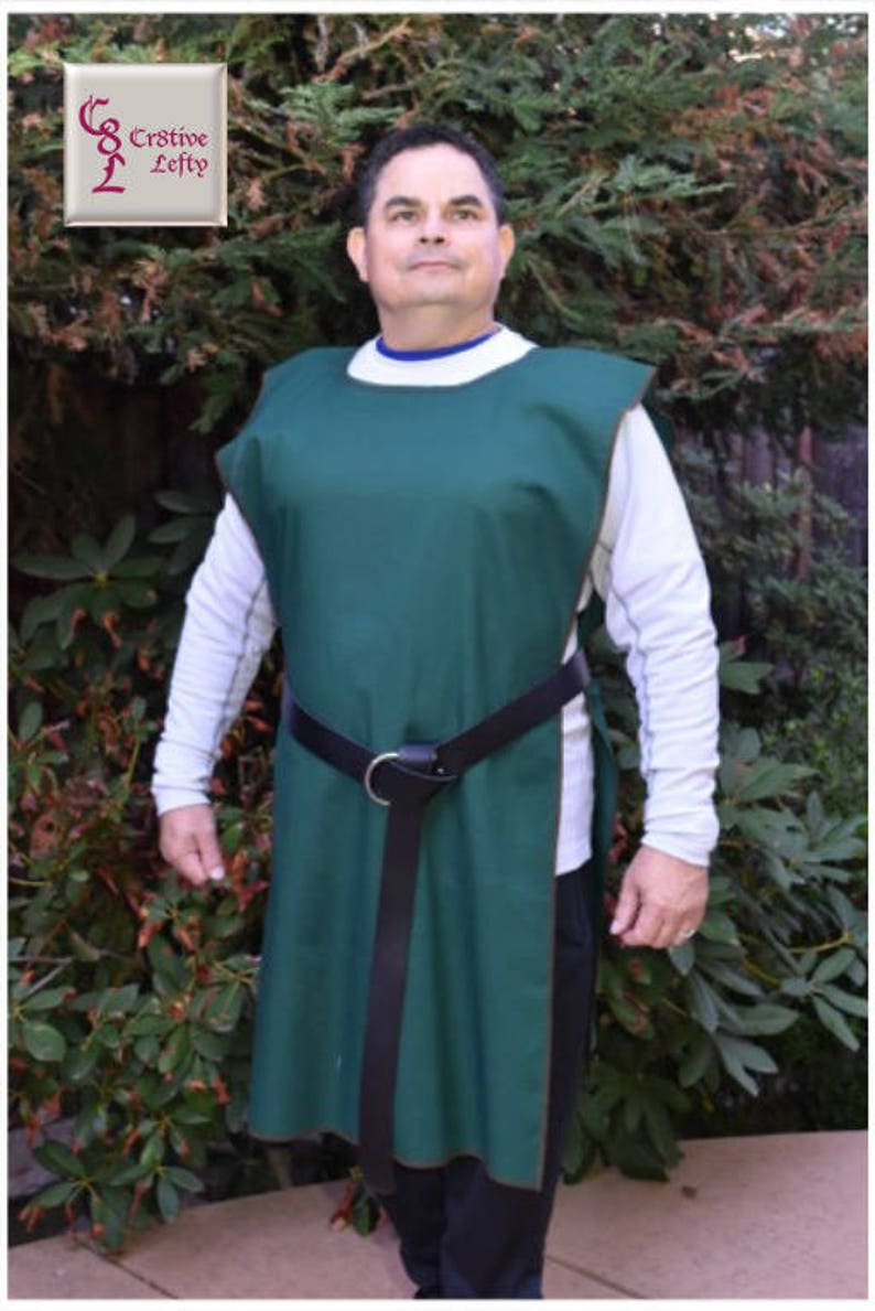 Tabards with Finished Edges Handmade Cotton Medieval | Etsy