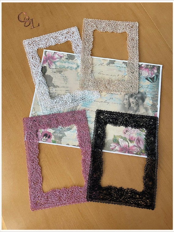 Lace Picture Frames Antique Colors FSL Embellishments - Etsy