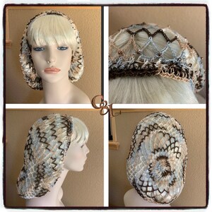 Medieval Renaissance Victorian Shades of Brown Snood With Metallic ...