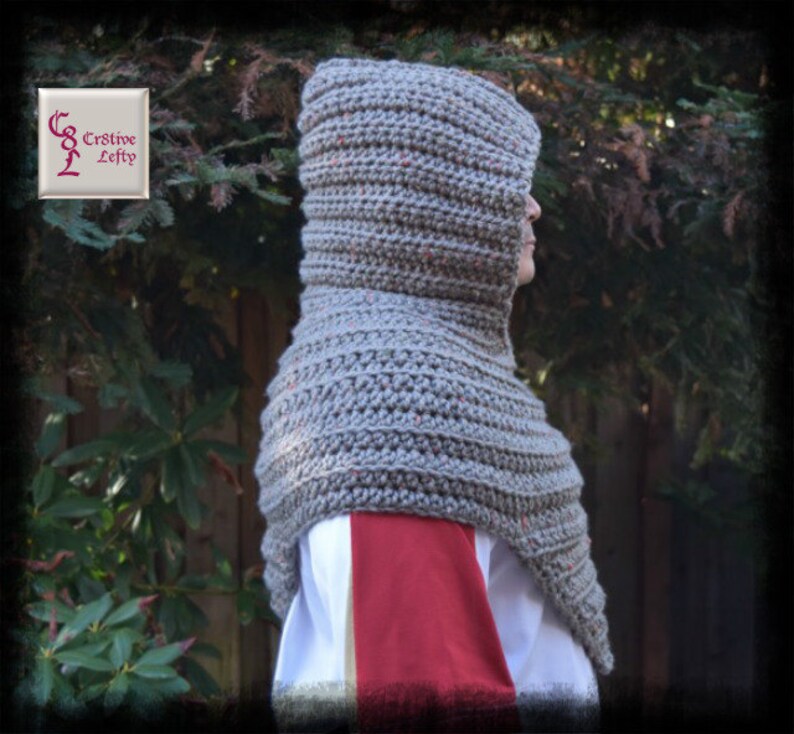 Taupe Saxon Style Hooded Cowl | Renaissance | Medieval | Larping ...