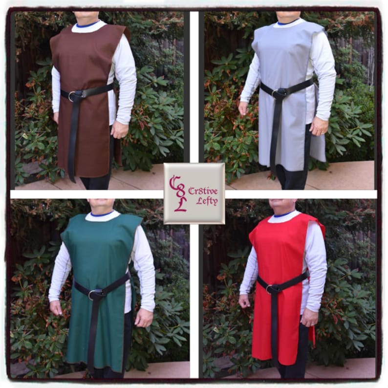 Tabards With Finished Edges Handmade Cotton Medieval - Etsy