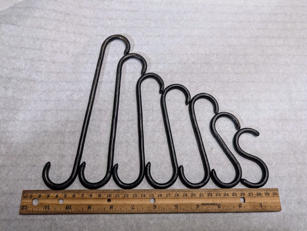 Hand Forged Simple Pot Hooks, S Hooks - Etsy