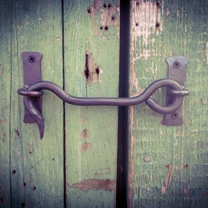 Hand Forged Heavy Duty Rustic Barn Door Latch - Etsy