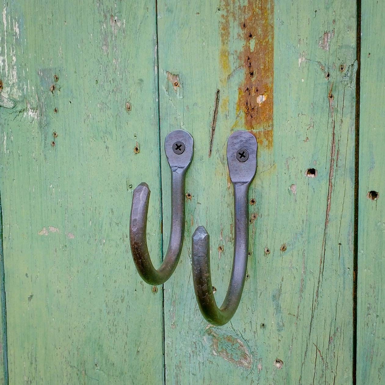 Hand Forged Heavy Duty Basic J Hooks Thumbprint Hooks - Etsy