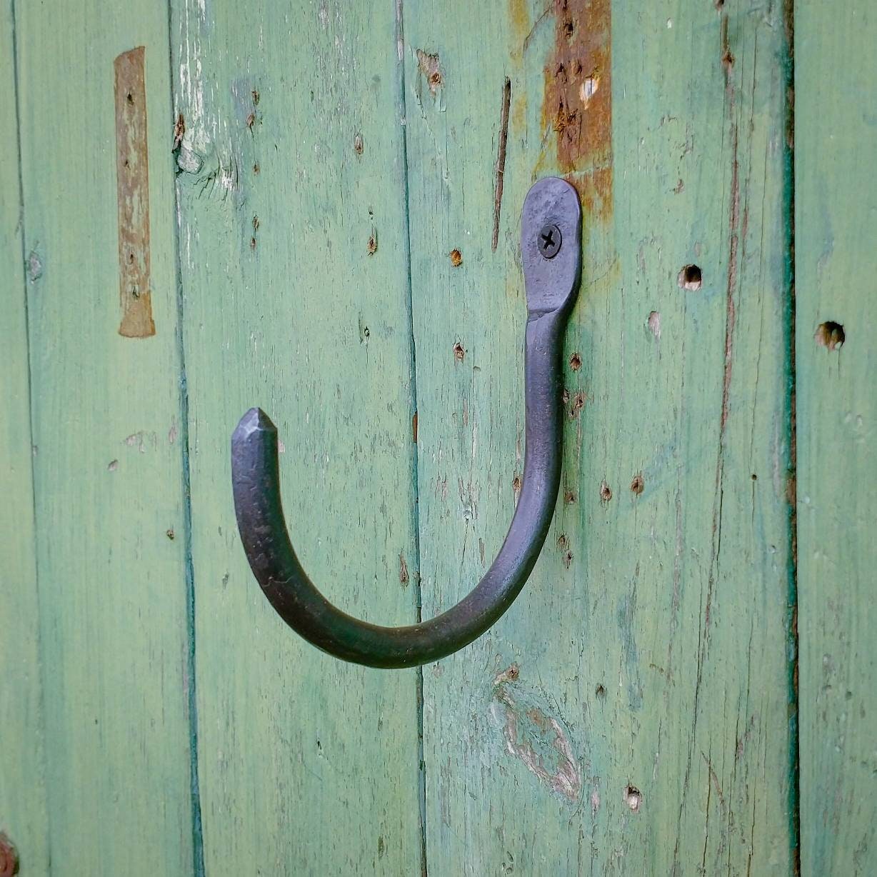 Hand Forged Heavy Duty Basic J Hooks Thumbprint Hooks - Etsy
