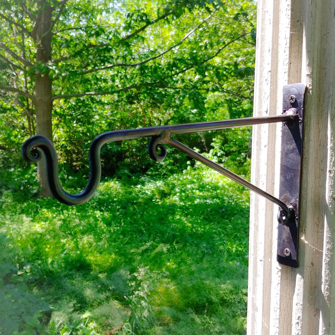 Medium Hand Forged Plant Hanger Design No. 1 Custom Made - Etsy