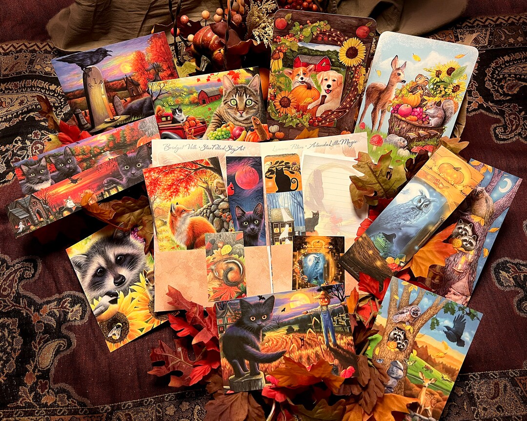 Black Cat Halloween Gift Set, Bridget Voth Leanne Peters Animal ...