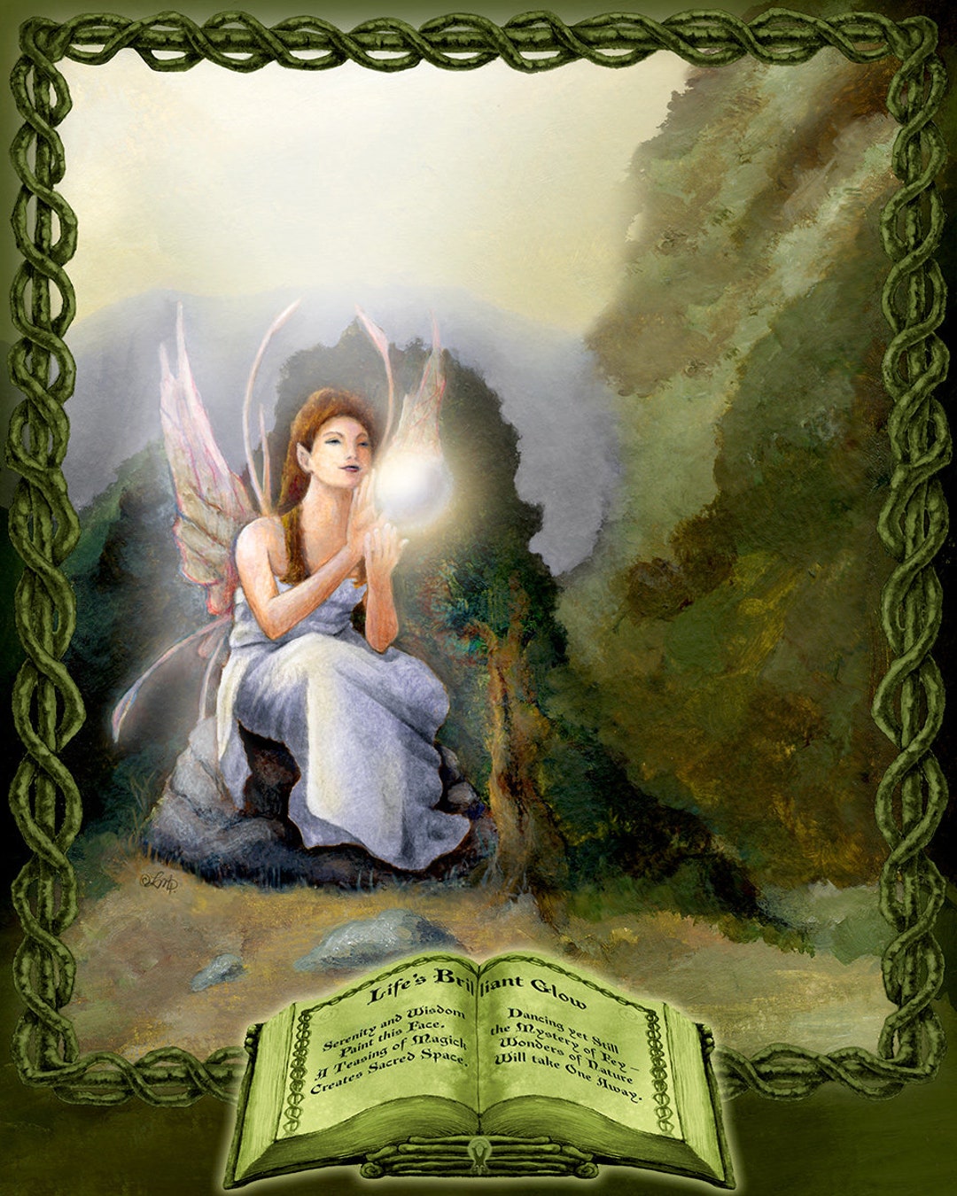 Faery Magick Print, Fairy Magic Art Print, Woodland Magic Print, Pagan ...