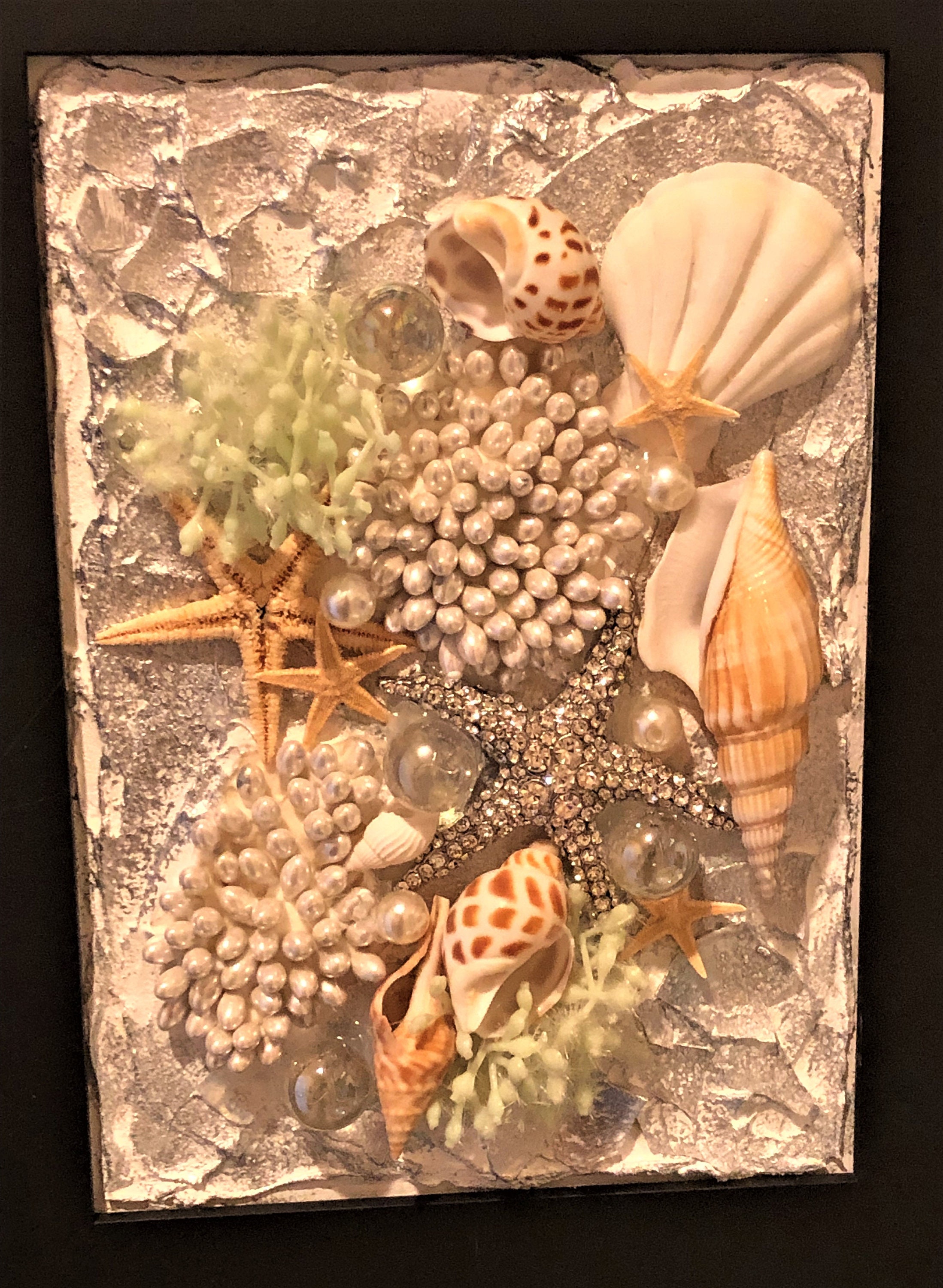 Seashell Decor Beach Wall Art Nautical Decor Coastal - Etsy