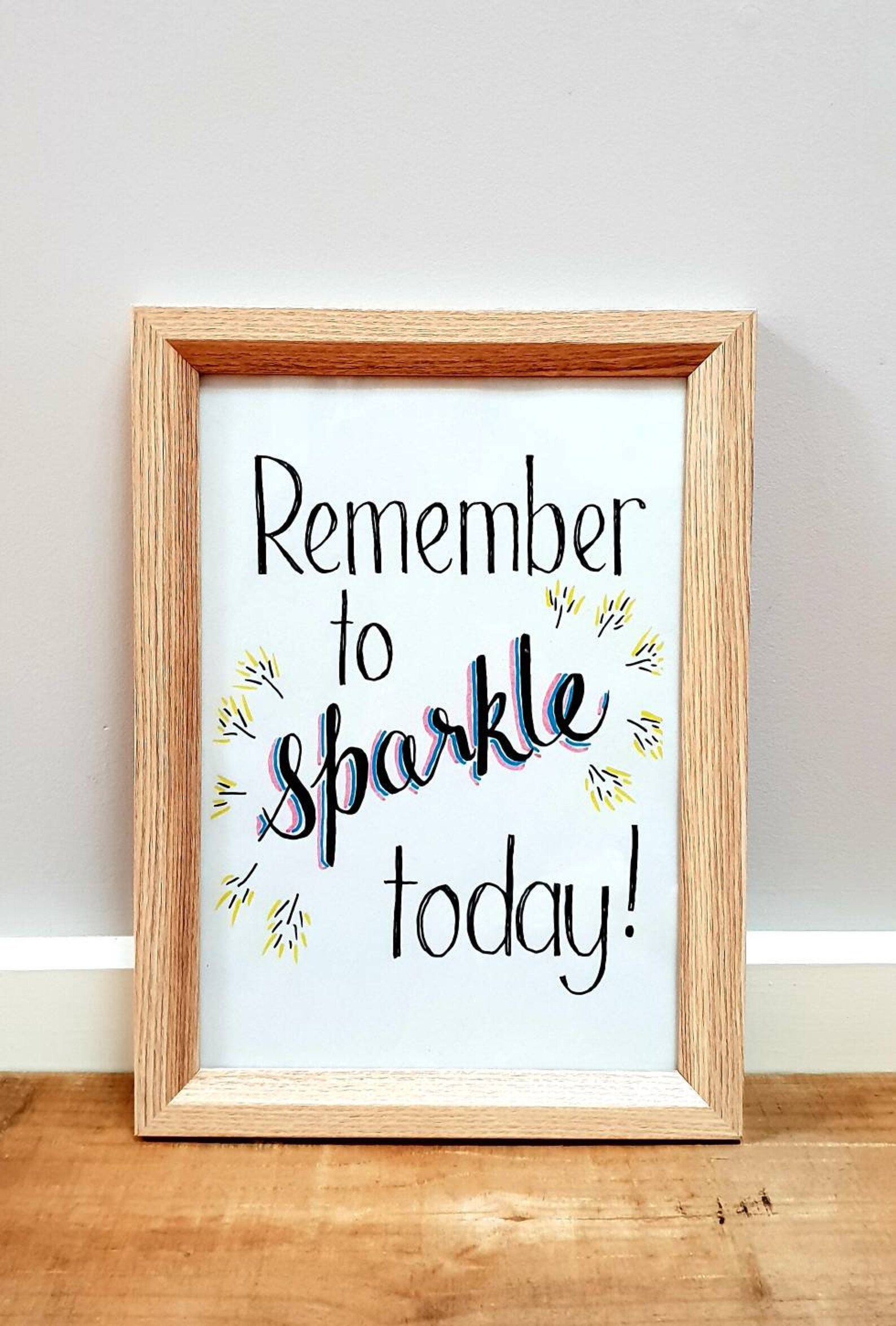 PDF Digital Download Uplifting Quote "remember to Sparkle Today!" Kids ...